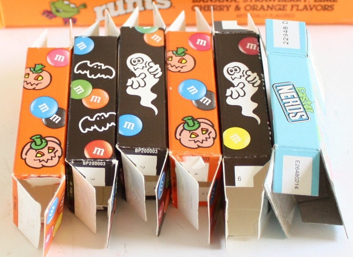 M&M's Candy Wrapper Boxes Nerds Candy Box 1990s Candy | Etsy
