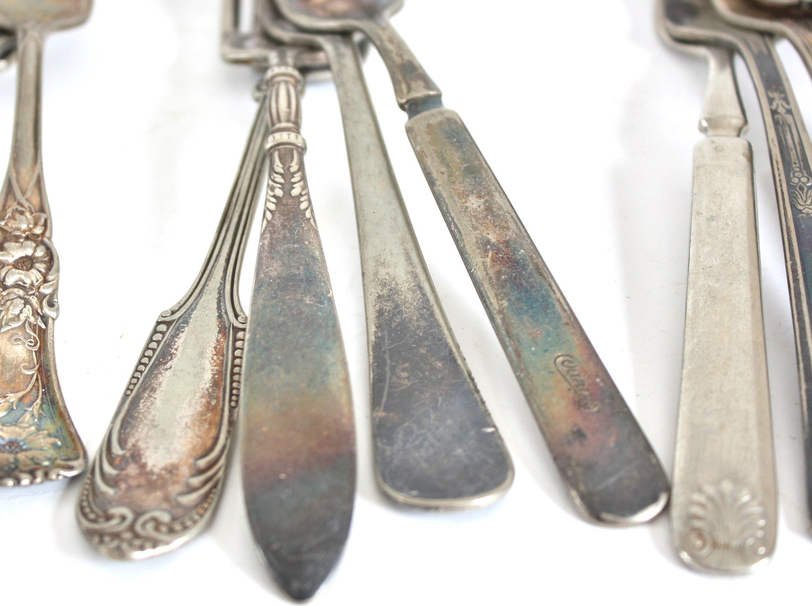 Antique Silverplate Forks Victorian Silver Flatware, Nickel Silver ...