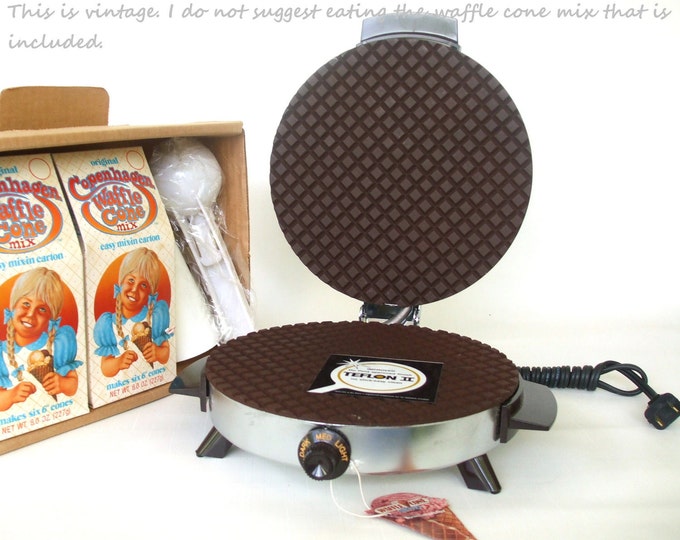 Toastmaster Waffle Cone Maker Electric Pizzelle Iron - Etsy