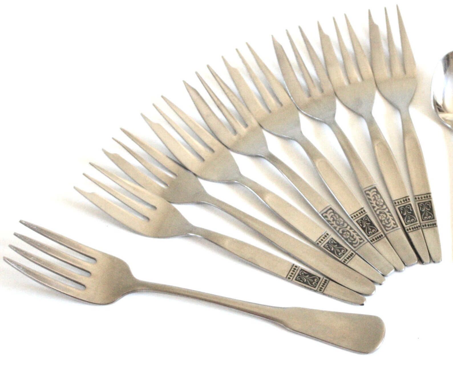Mismatched Pastry Forks (amefa, Stainless, Etc), Stainless Silverware ...