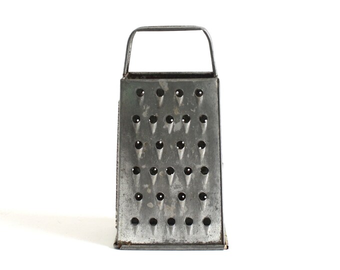 Old Cheese Grater Zester Slicer 4 Sided Box Type Bromco 419 Darkened ...