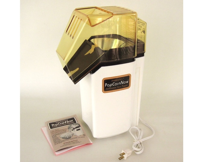 Presto Popcorn Now Hot Air Popcorn Popper 0481001 NOS New Old Stock - Etsy