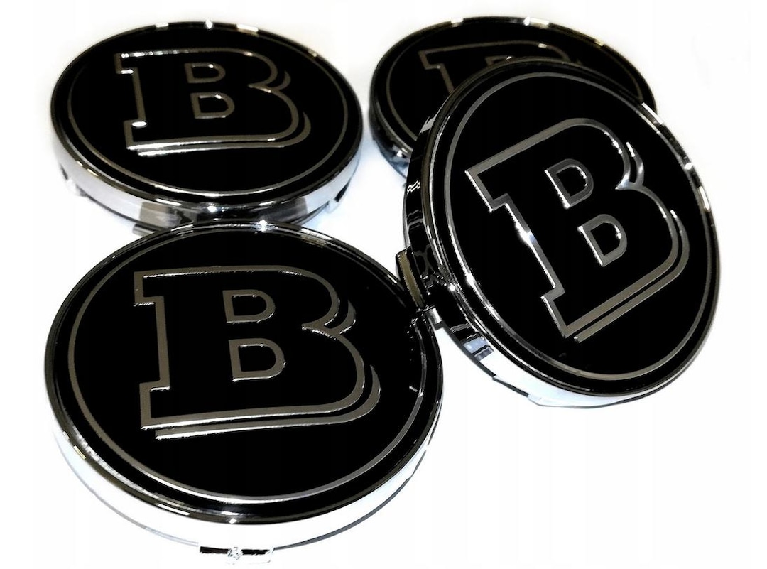4x Center Caps Brabus 60/56 Mm for Dezent Anzio Dotz RC Enzo Rial Aez ...