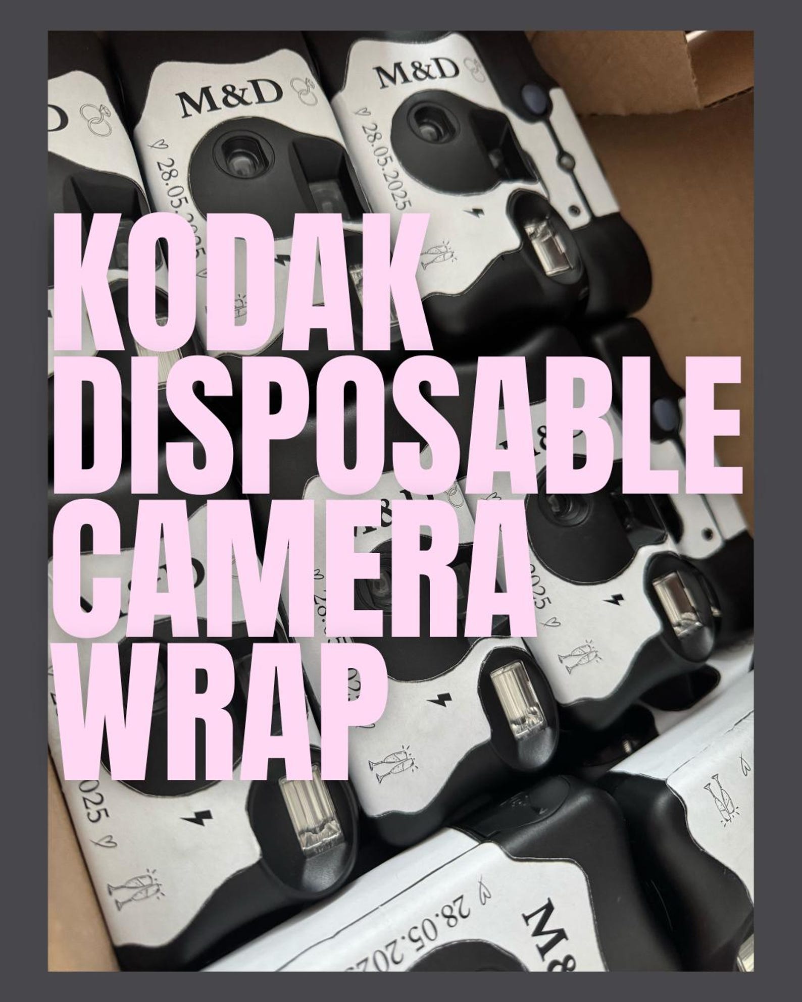 Kodak Disposable Camera Wrap Cover Sticker for Weddings - Etsy