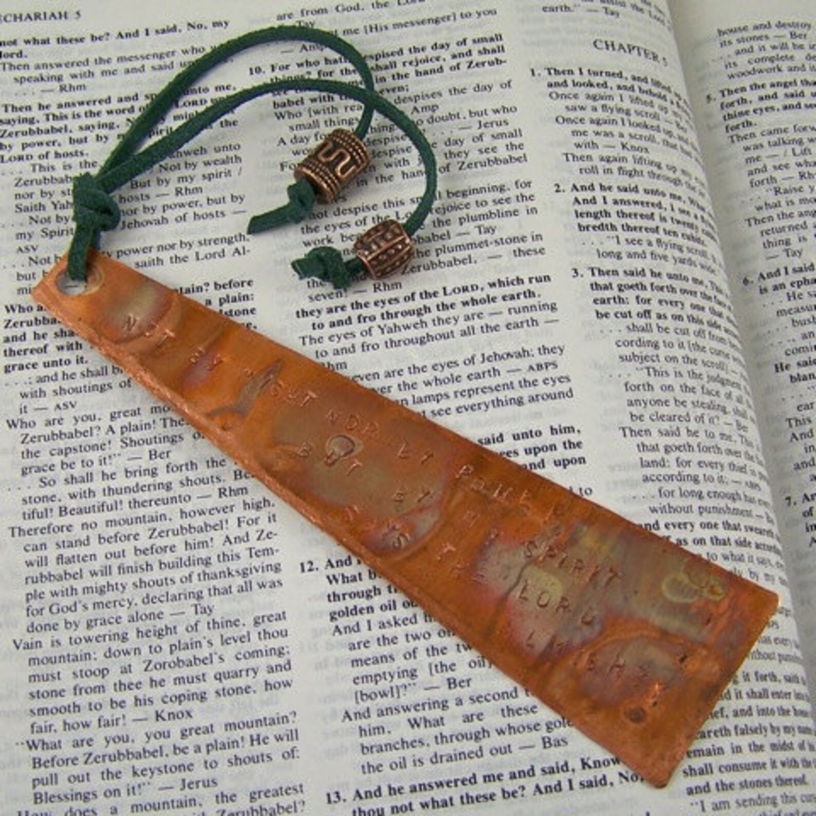 Bible Faith Quote Bookmark Hammered Engraved Copper / Torch - Etsy