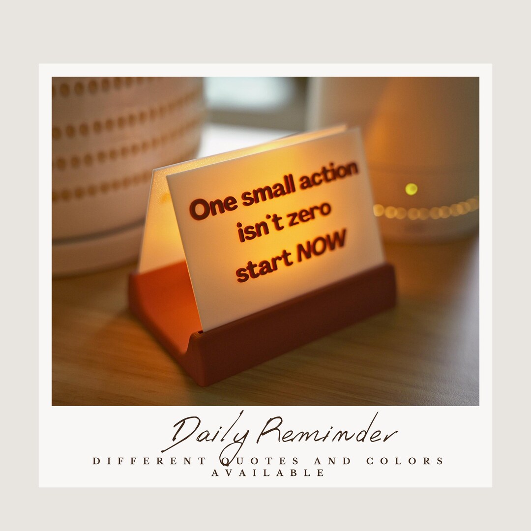 Motivational Desk Sign Inspirational Quote Office Decor Mindful Gift ...