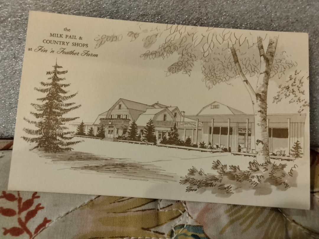 Fin 'n Feather Farm - Dundee, Illinois - Vintage Postcard - Etsy