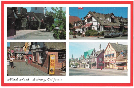 Alisal Road Solvang California Vintage Postcard | Etsy