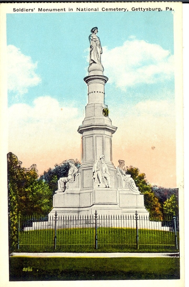 Soldier's Momument in National Cemetery - Gettysburg, Pennsylvania ...