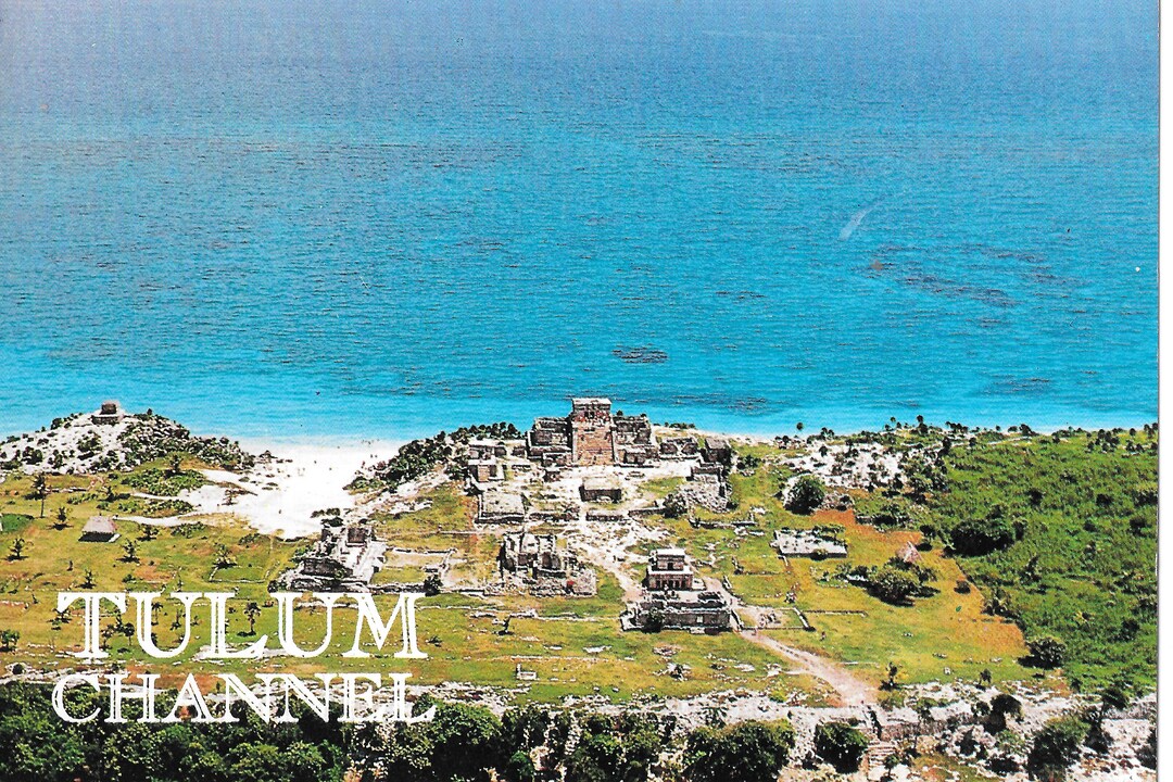 Greetings From Talum Channel, Mexico - 1996 Vintage Postcard - Etsy