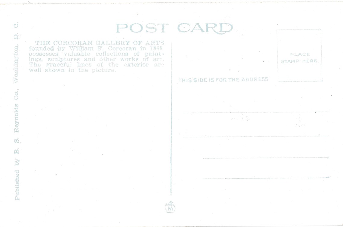 Corcoran Art Gallery - Washington, DC - Vintage Postcard - Etsy