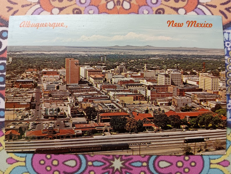 Albuquerque, New Mexico From Santa Fe Train Station - Vintage Postcard ...