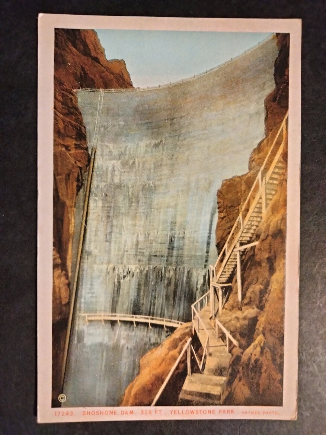 Shoshone Dam - Yellowstone National Park - Vintage Postcard - Etsy