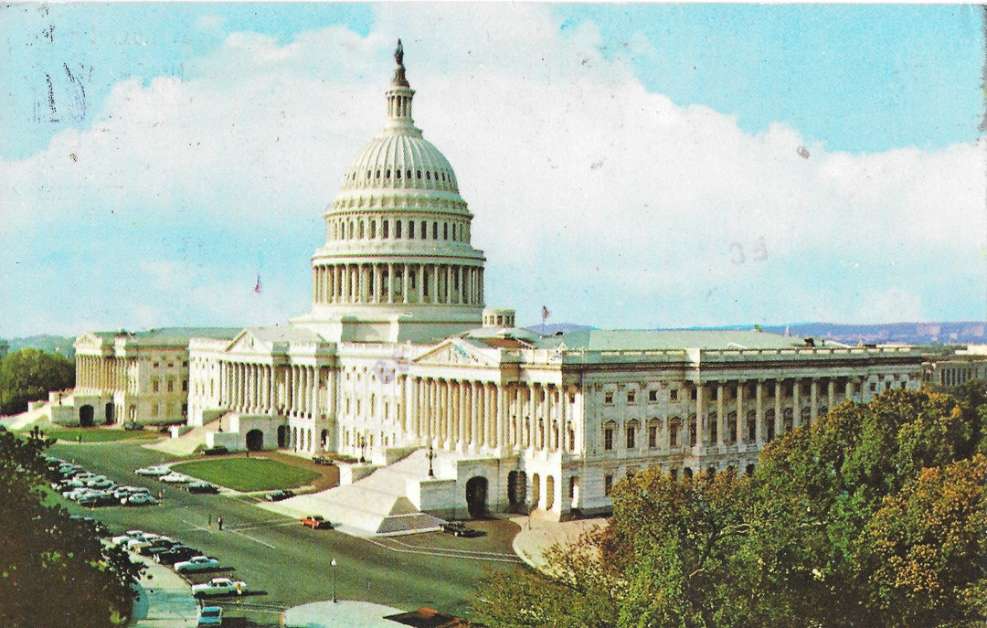 United States Capitol - Washington, DC - 1975 Vintage Postcard - Etsy