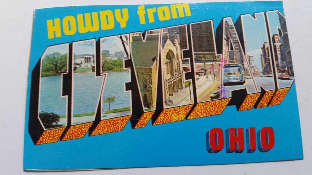 Howdy From Cleveland Ohio - 1979 Vintage Postcard - Etsy
