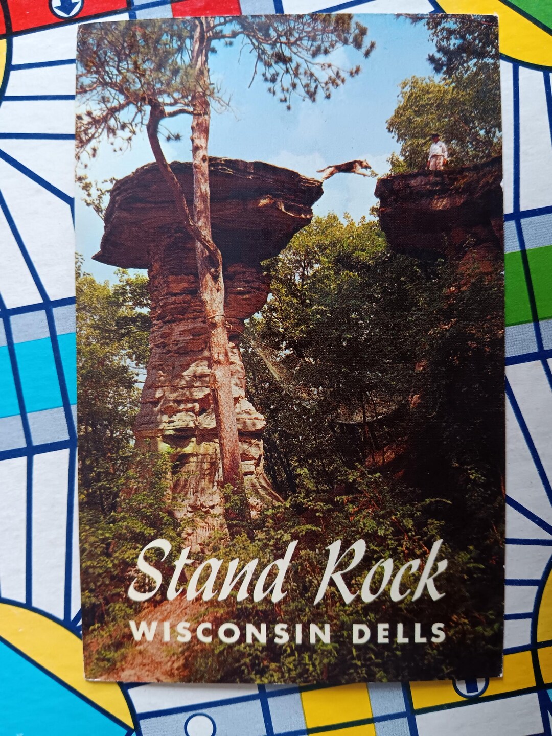 Stand Rock - Dells of Wisconsin River - Vintage Postcard - Etsy