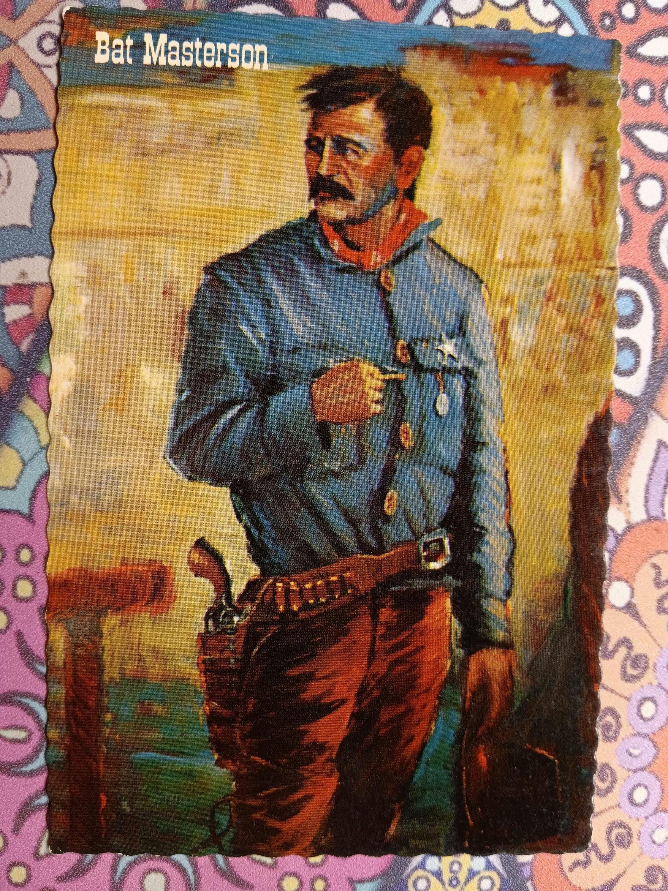 Bat Materson - Gunfighters of the Old West - Vintage Postcard - Etsy