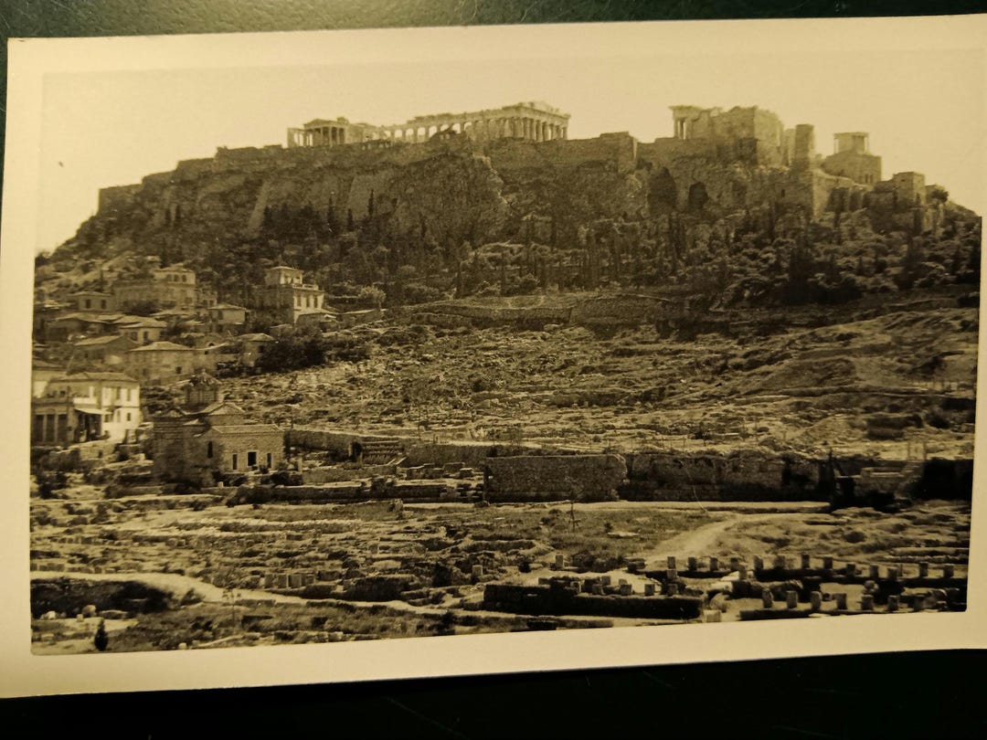 Athens - the Acropolis - 1932 Vintage Postcard - Etsy