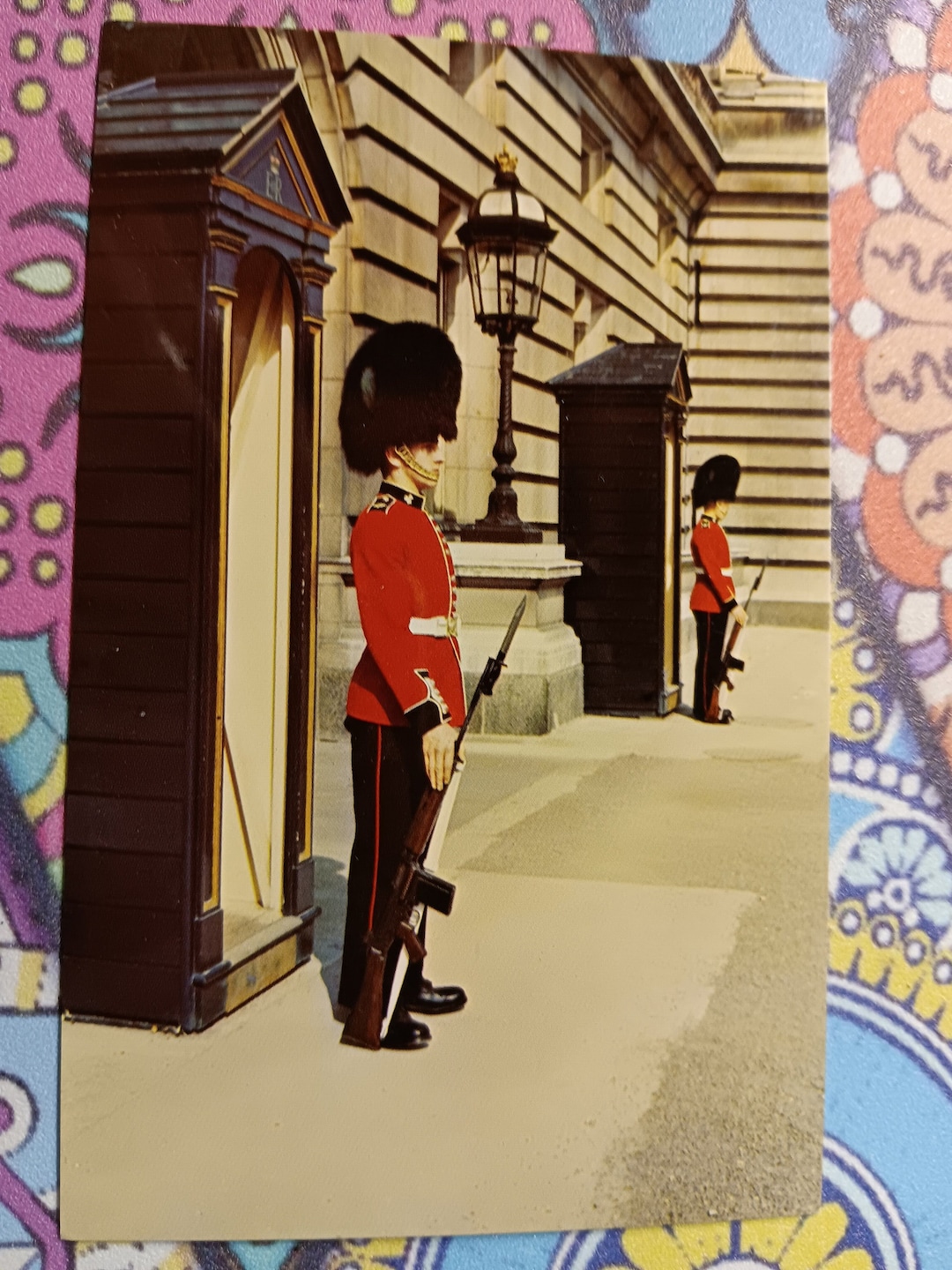Irish Guards on Sentry Duty at Buckingham Palace - London - Vintage ...