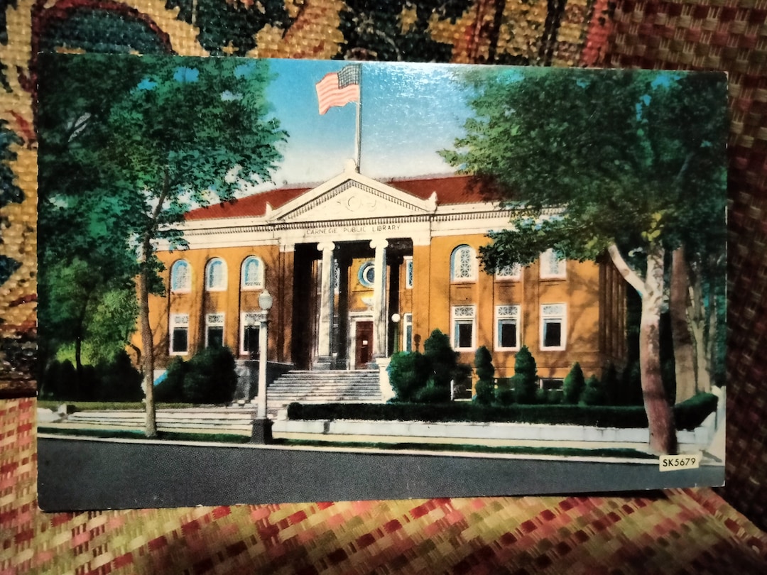 Carnegie Library - Cheyenne, Wyoming - Vintage Postcard - Etsy