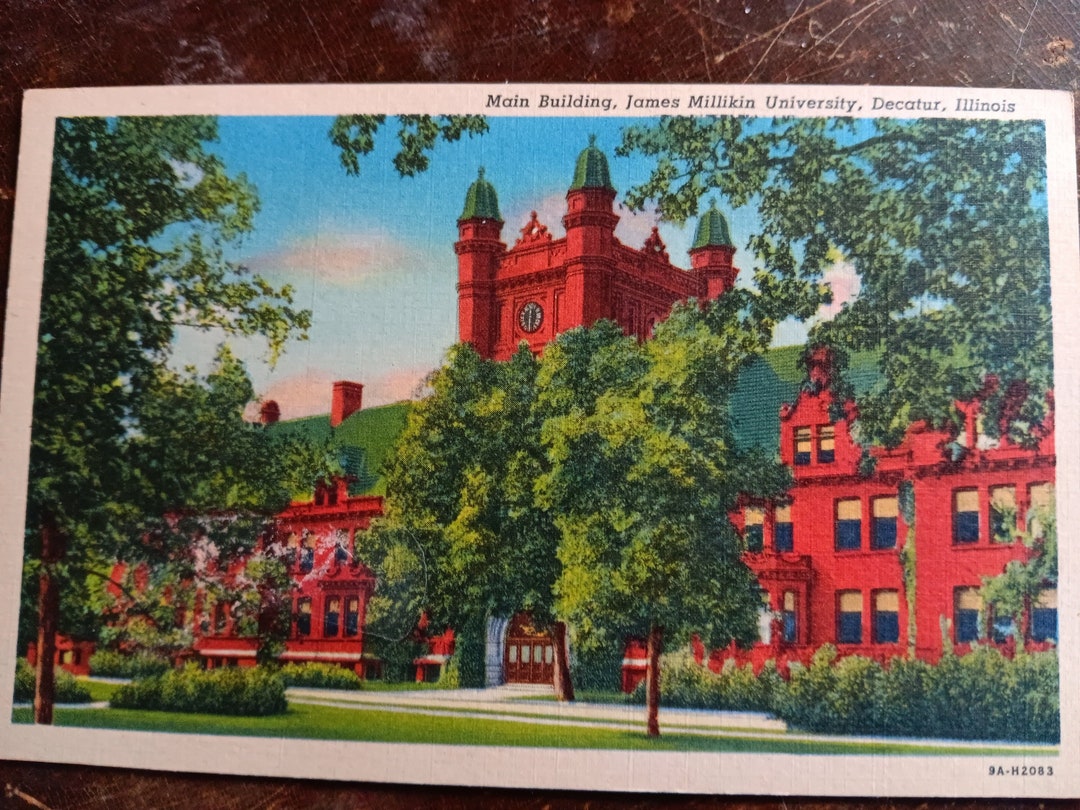 Main Building - James Millikin University - Decatur, Illinois - Vintage ...