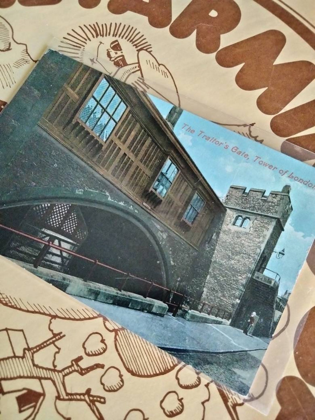 The Traitor's Gate - Tower of London - Vintage Postcard - Etsy