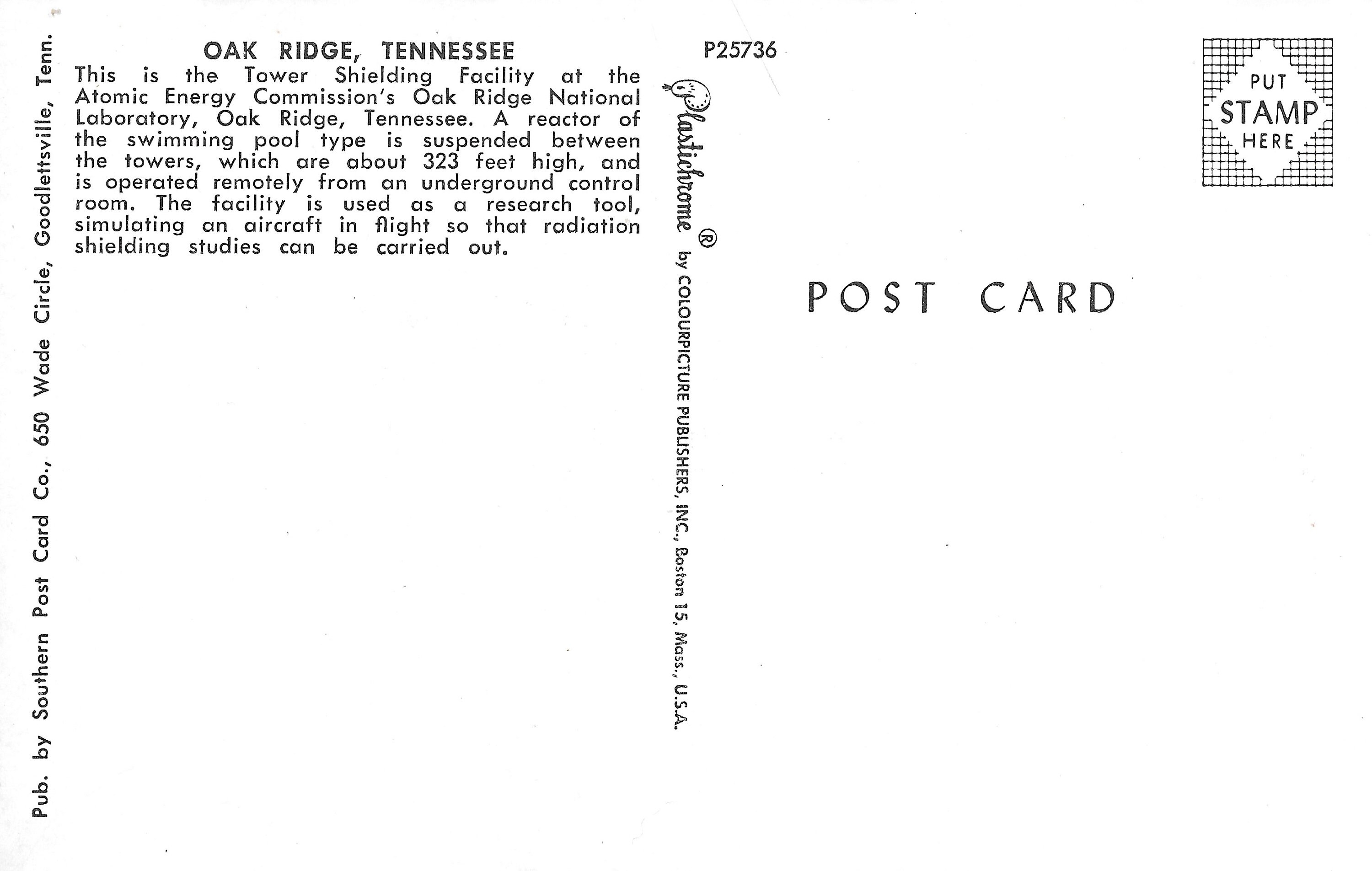 Tower Shielding Facility at the Atomic Energy Commissions - Etsy