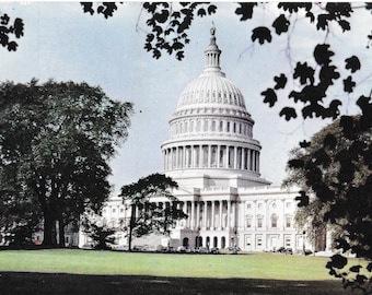 Capitol Dc Postcard - Etsy