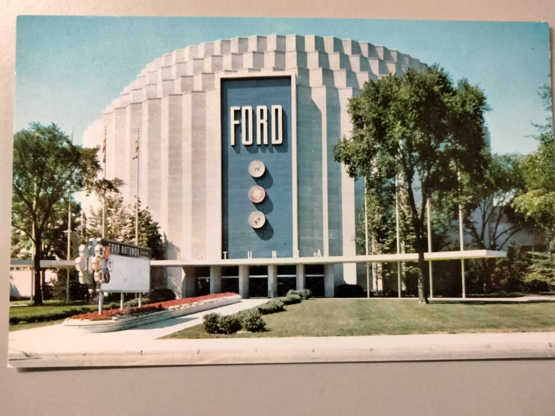 The Ford Rotunda - Dearborn, Michigan - Vintage Postcard - Etsy
