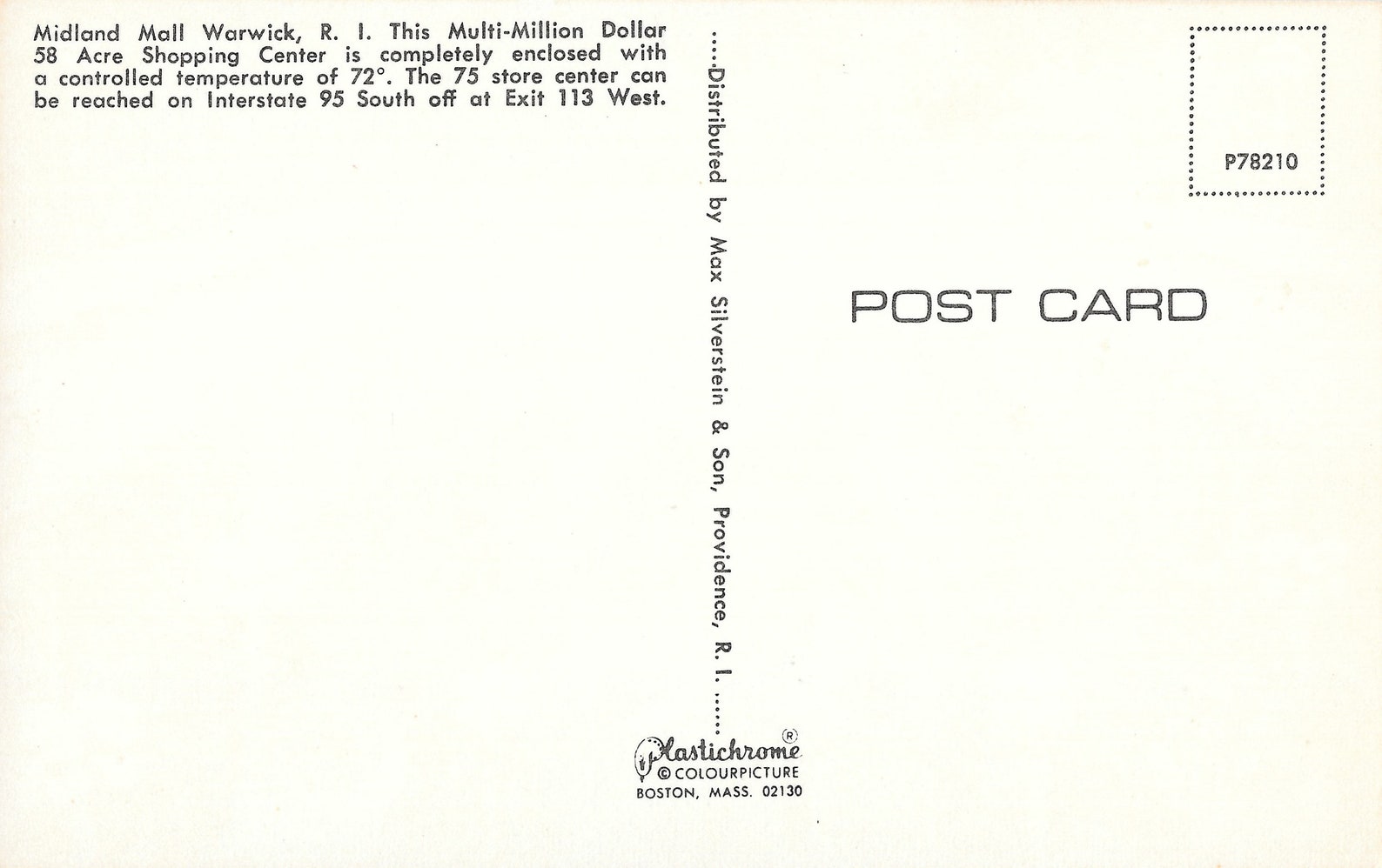 Midland Mall - Warwick, Rhode Island - Vintage Postcard - Etsy