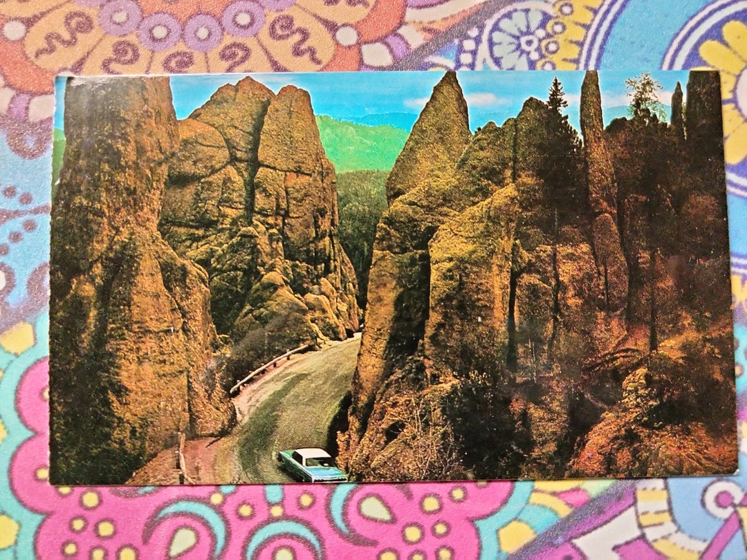 Needles Drive - Black Hills of South Dakota - 1981 Vintage Postcard - Etsy
