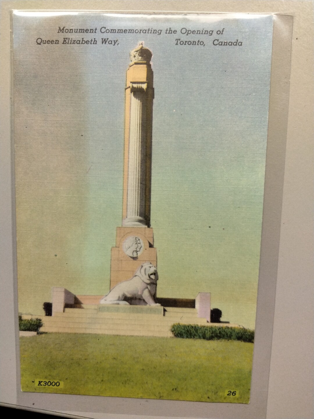 Monument Commemorating the Open of Queen Elizabeth Way - Toronto ...