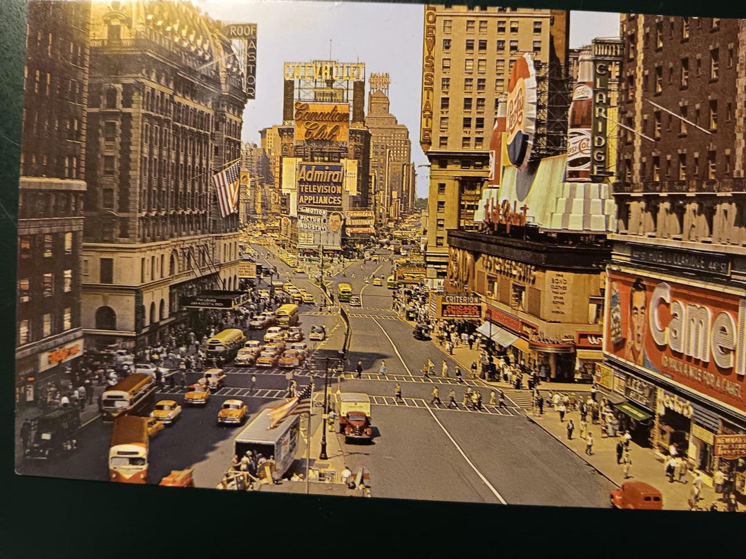 Times Square -crossroads of the World - New York City - Vintage ...