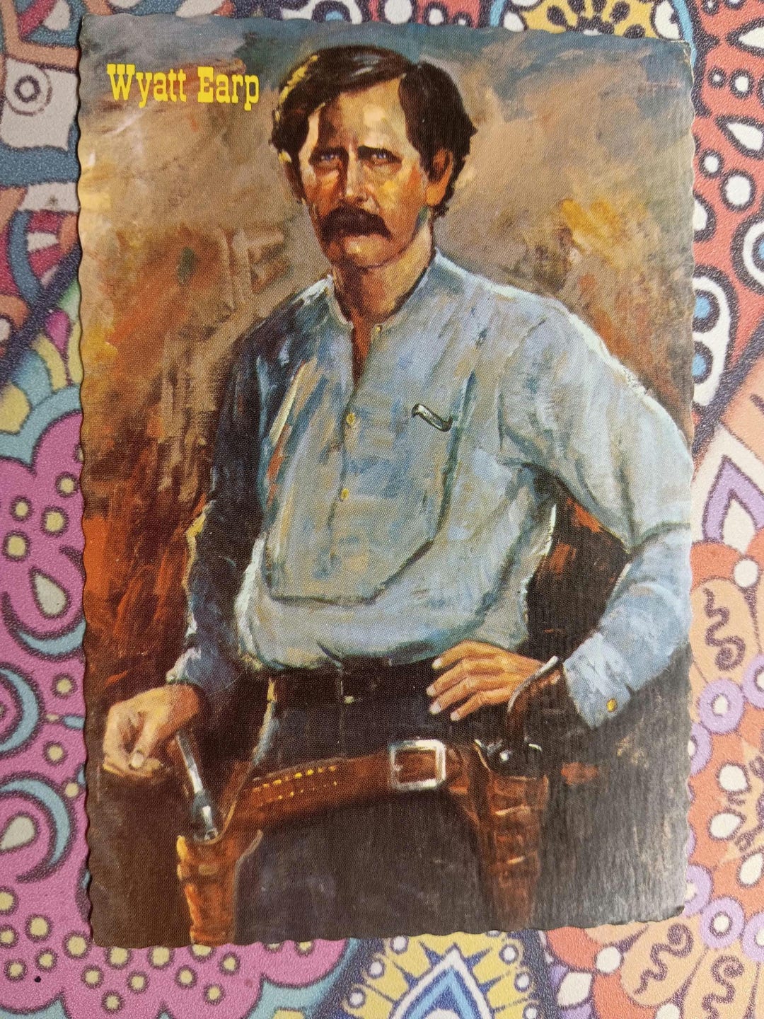 Wyatt Earp - Gunfighters of the Old West - Vintage Postcard - Etsy