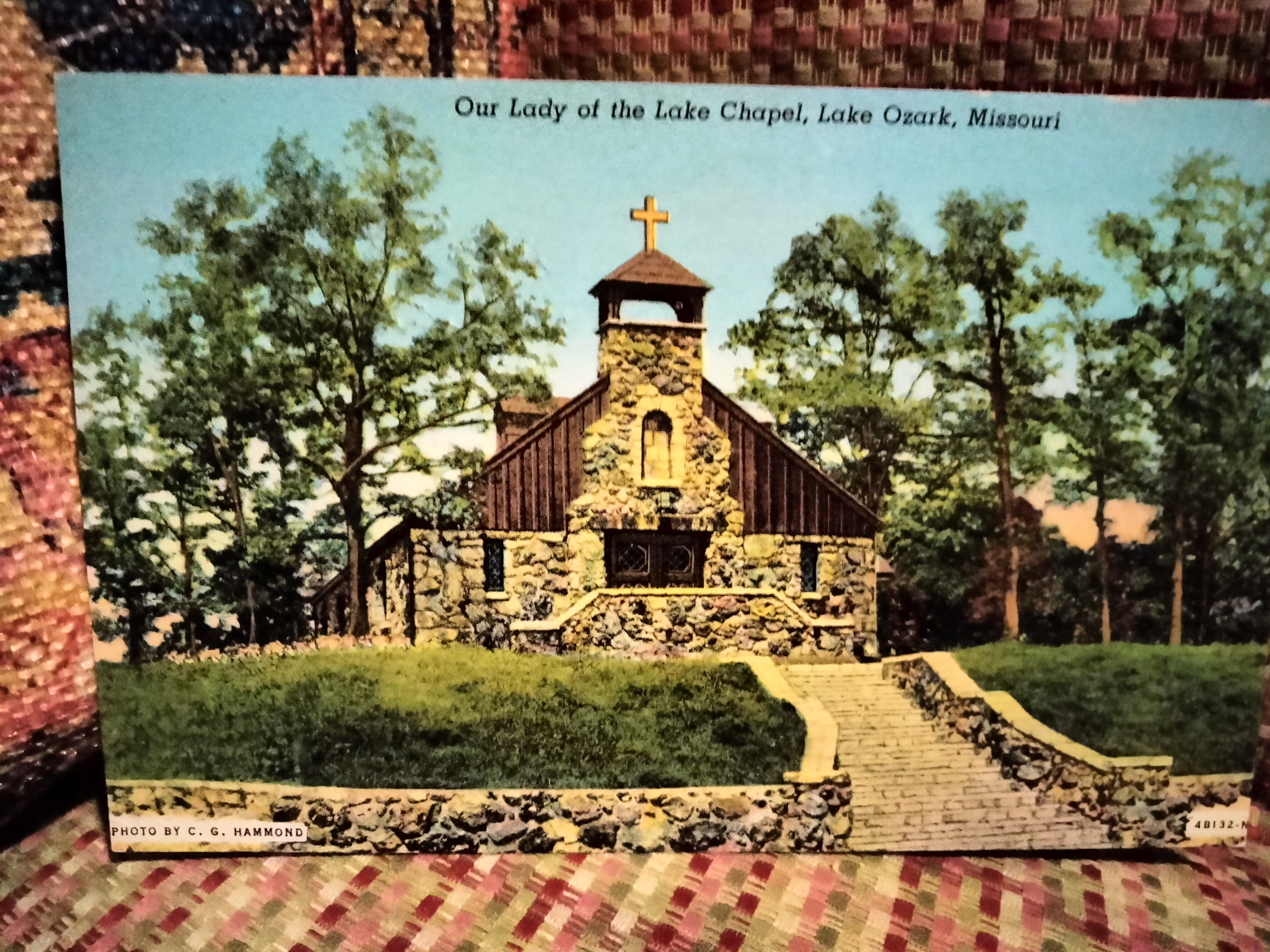 Our Lady of the Lake Chapel - Lake of the Ozarks - Vintage Postcard - Etsy