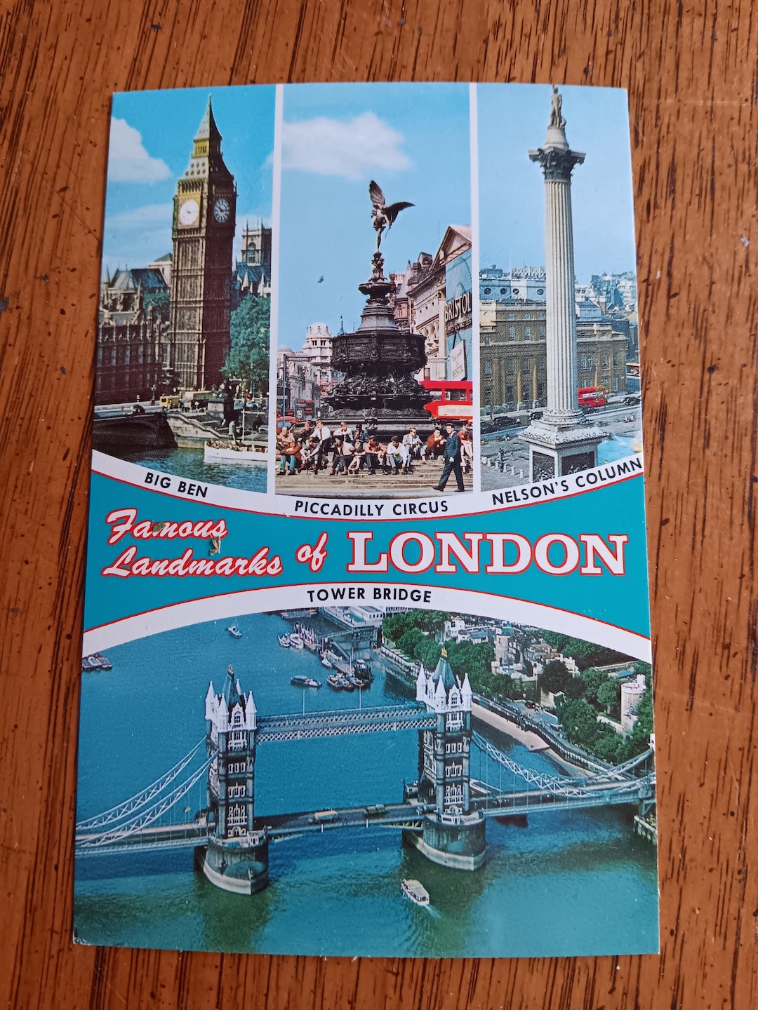Famous Landmarks of London - Vintage Postcard - Etsy