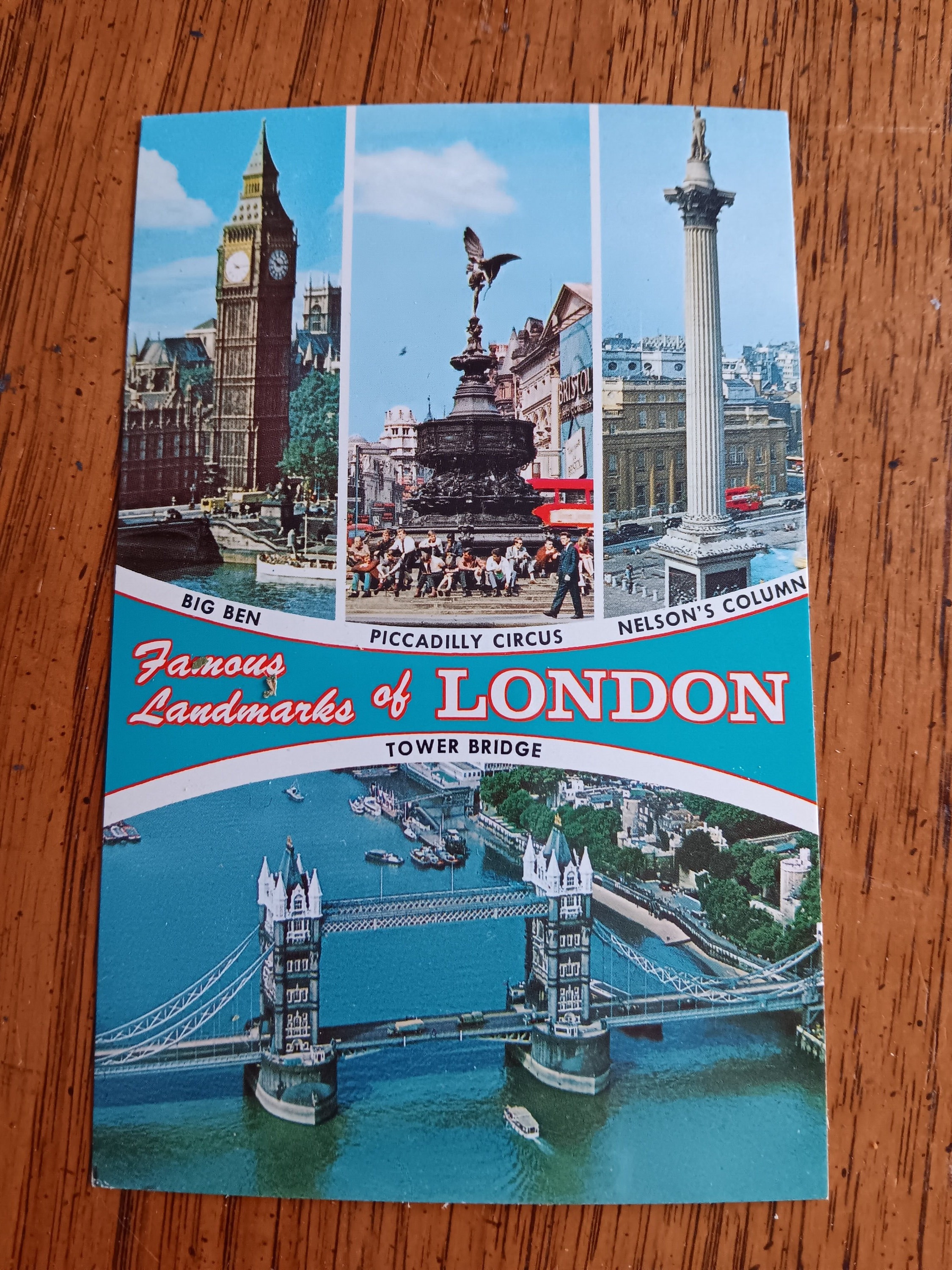 Famous Landmarks of London - Vintage Postcard - Etsy