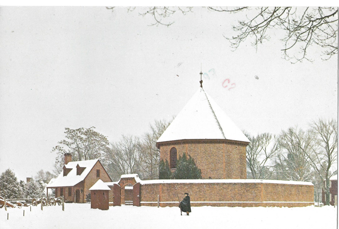 The Powder Magazine - Williamsburg, Virginia - 1984 Vintage Postcard - Etsy