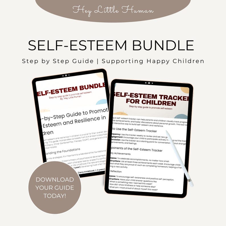 Self-esteem Bundle for Children: Step-by-step Guide - Etsy