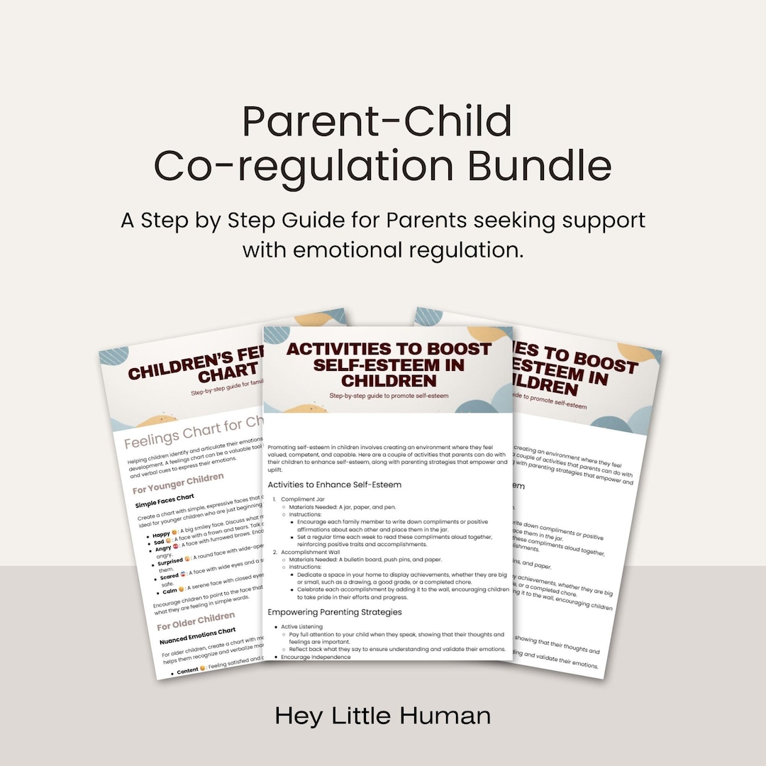 Parent-child Co-regulation Guide: Step-by-step Activities - Etsy