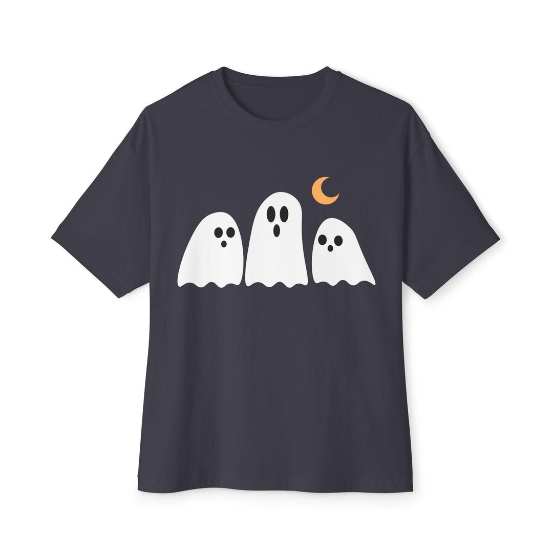 Ghost Trio Halloween Boxy Tee - Etsy