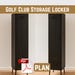 DIY Golf Locker Plans, Golf Storage Organizer, Club Locker Blueprints ...