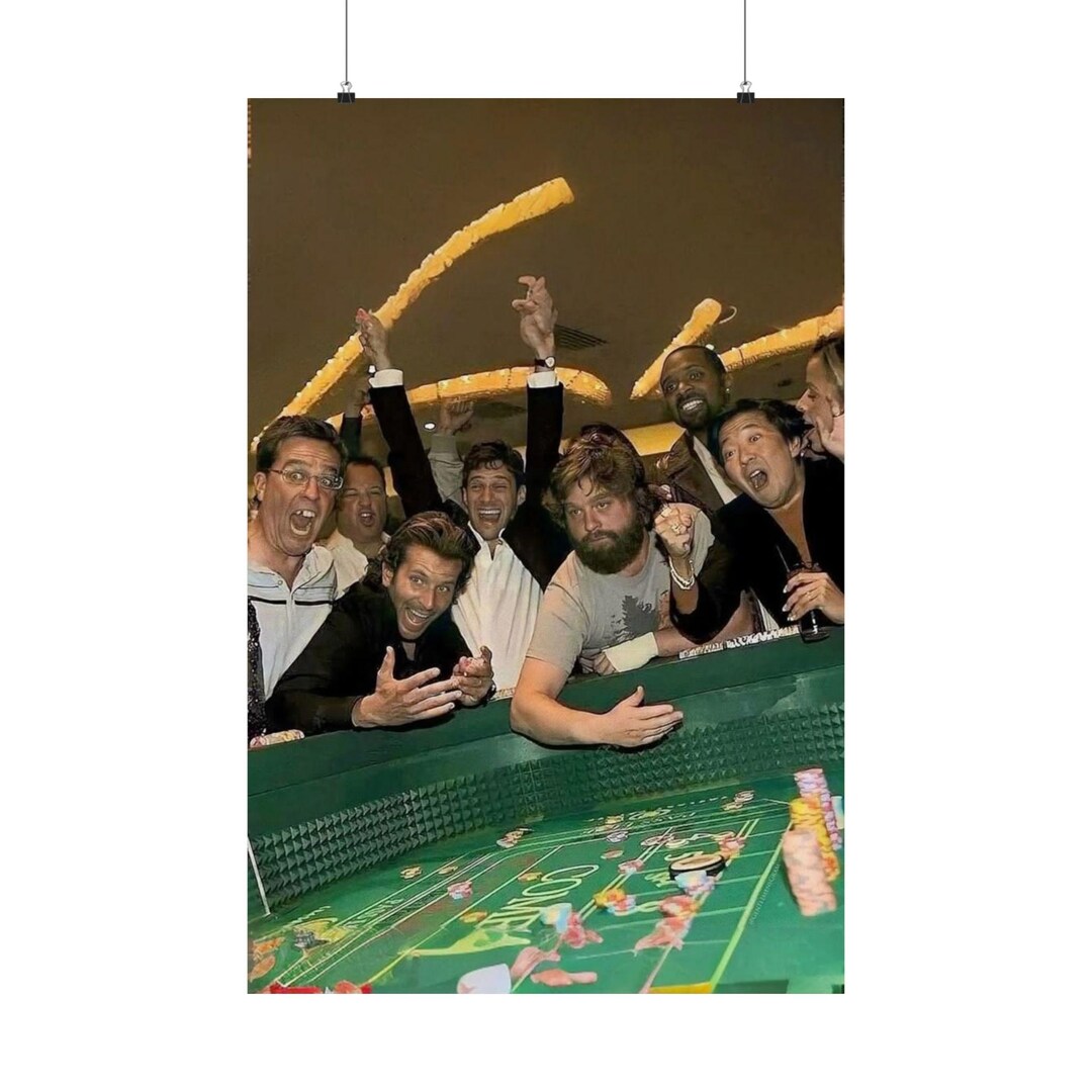 The Hangover Matte Vertical Posters, Party Decor, Wall Art, Gambling ...