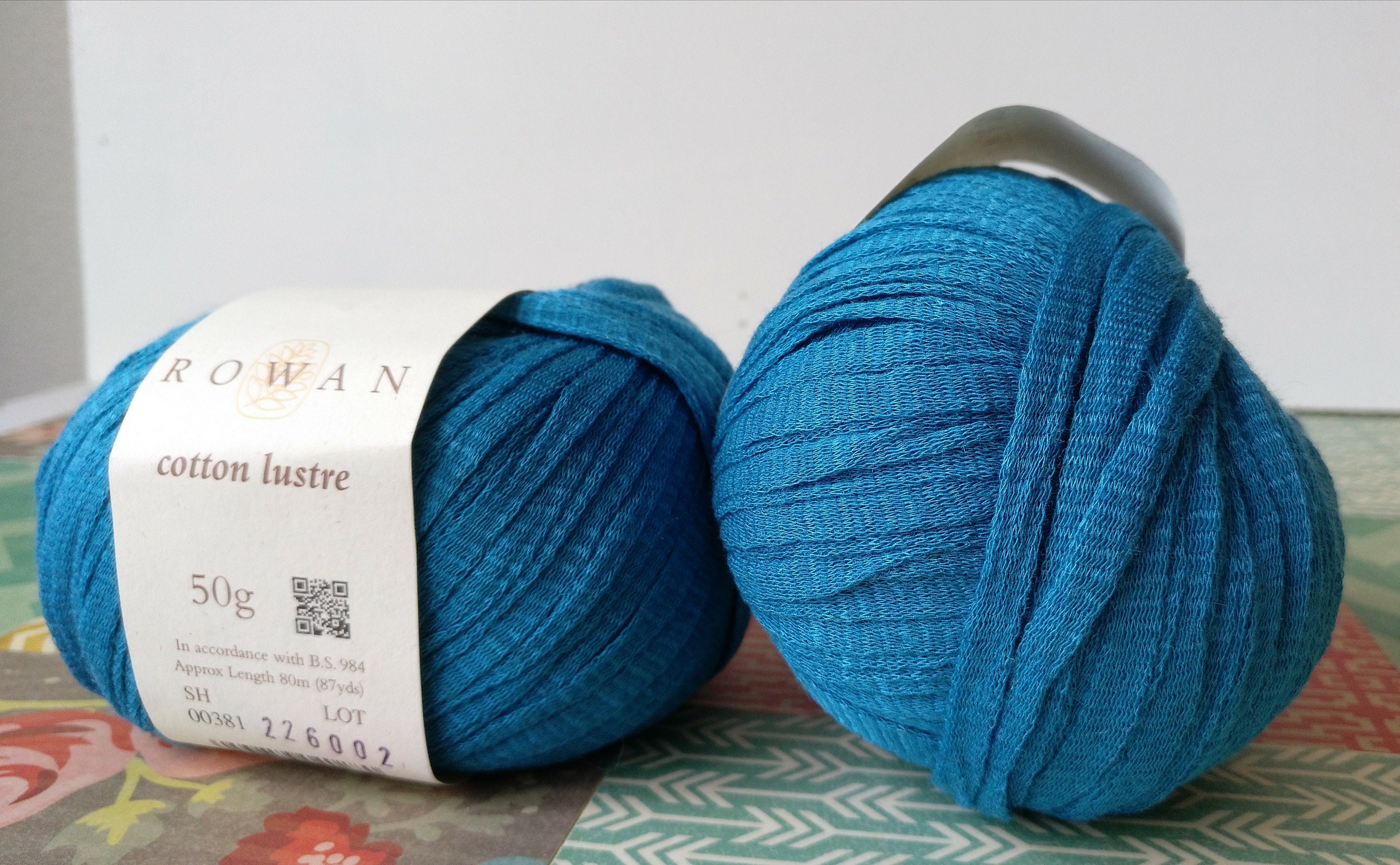 Ovillo Rowan Cotton Lustre. Rowan yarns. Algodón Rowan. Ovillo | Etsy