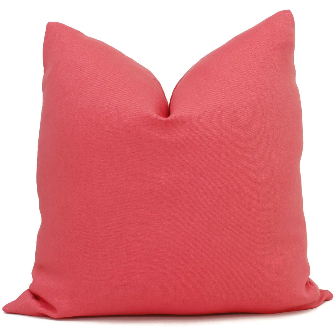 Solid Linen Pillow Cover, Choose Your Color Decorative Pillow Cover ...