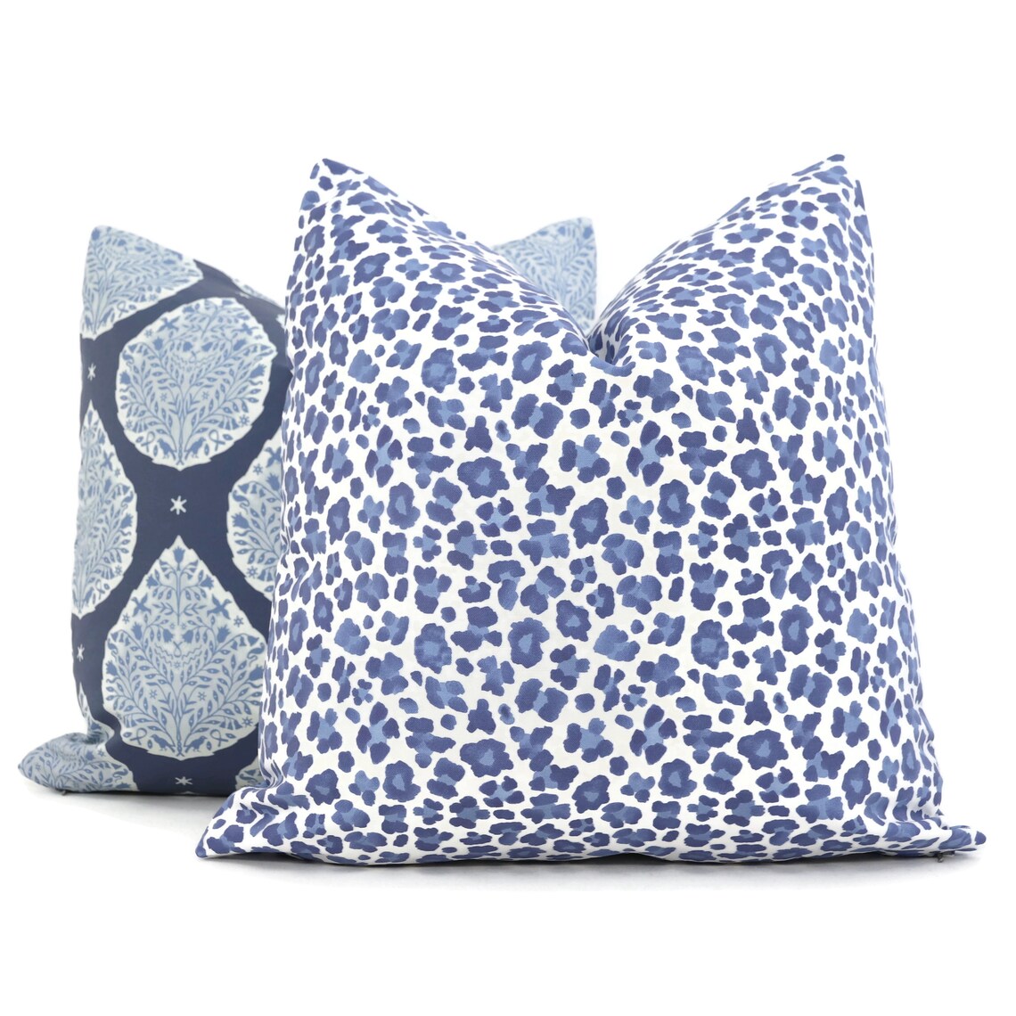 Periwinkle Blue Leopard Decorative Pillow Cover Throw Pillow - Etsy