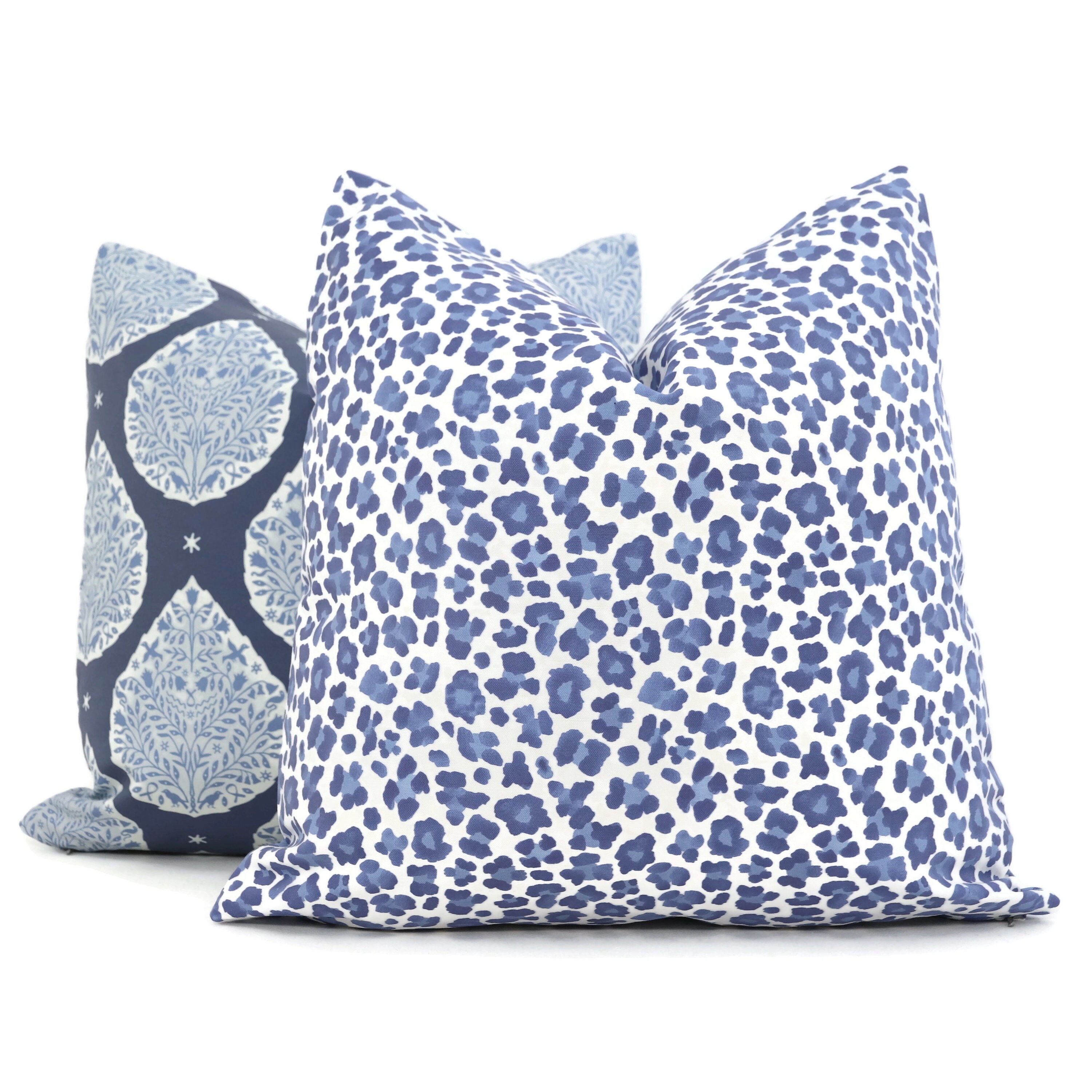 Periwinkle Blue Leopard Decorative Pillow Cover Throw Pillow - Etsy