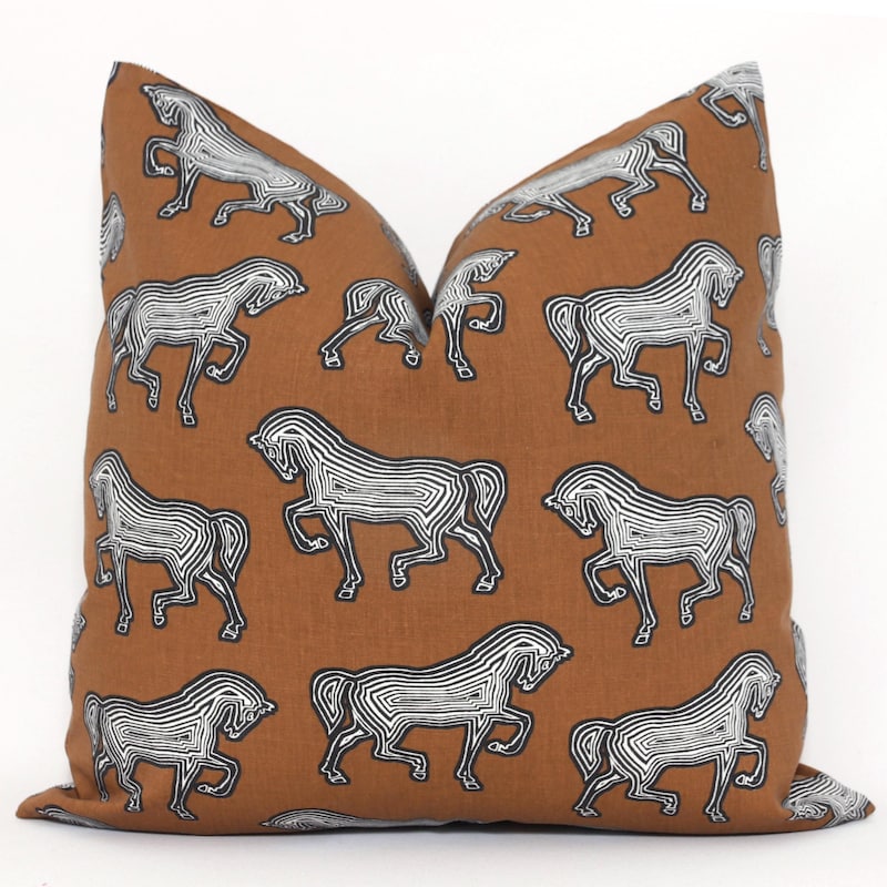 Blue Pillow Horse - Etsy