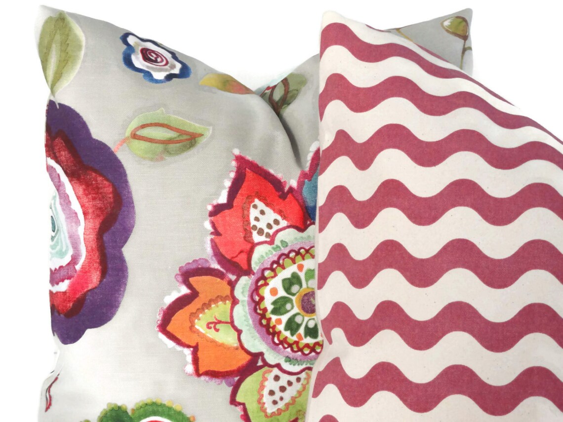 Orchid Ric Rac Decorative Pillow Cover Schumacher Studio Bon - Etsy