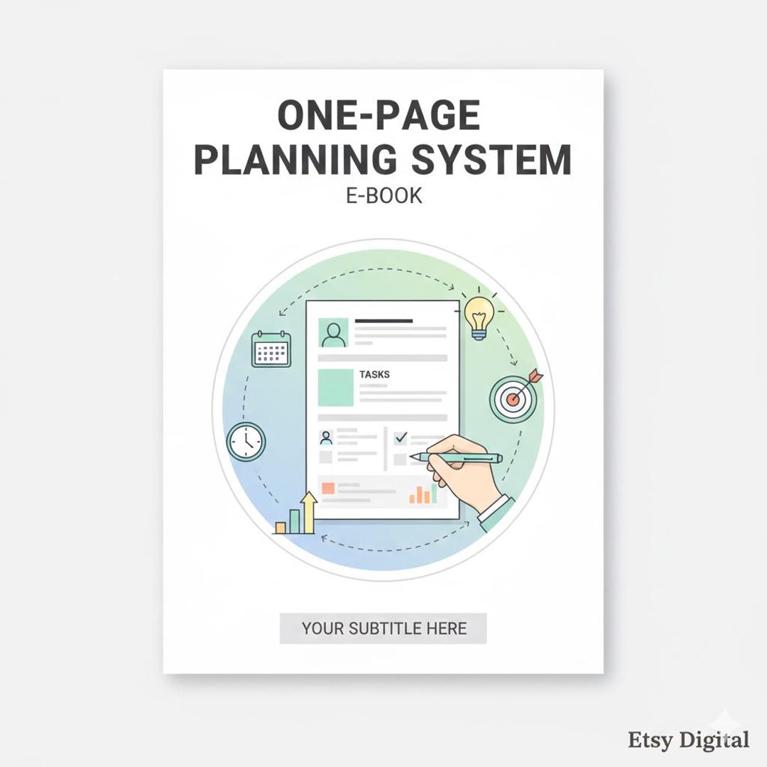 One Page Planning System | Simplify Goals, Tasks & Productivity ...
